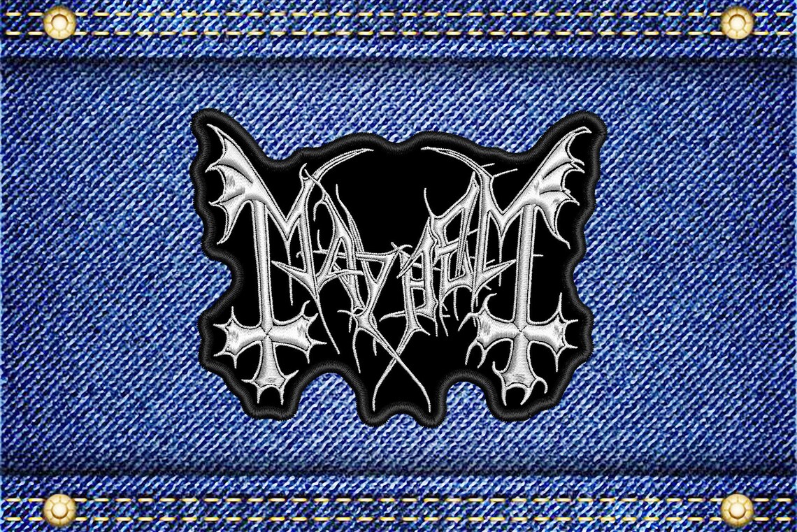 Mayhem Logo Patch. Black Metal Band Patch. - Etsy