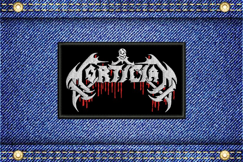 Mortician band logo patch. Grindcore metal band patch. | Etsy