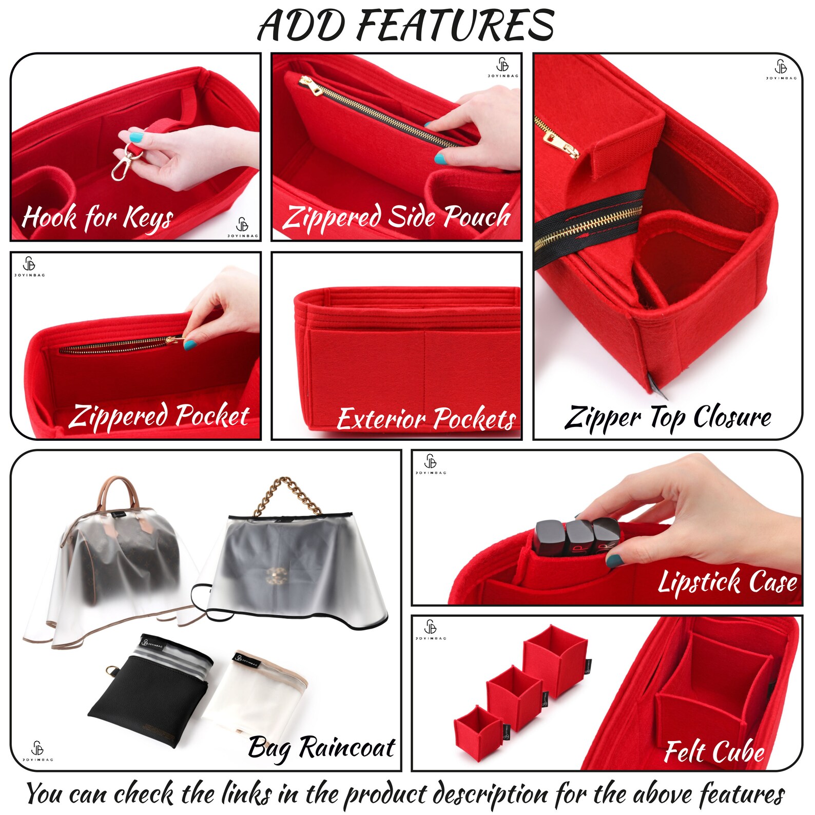 Custom Size Purse Organizer for Designer Handbags Felt Bag - Etsy