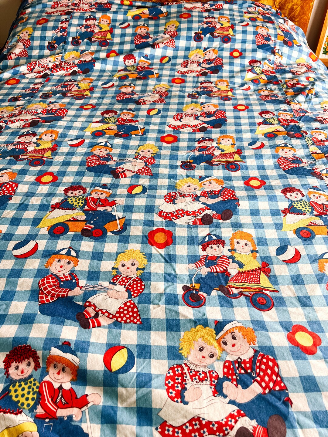 Vintage Raggedy Ann Double Bed Cover - Etsy