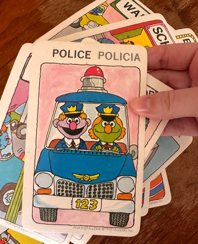 Vintage Sesame Street Word Cards - Etsy