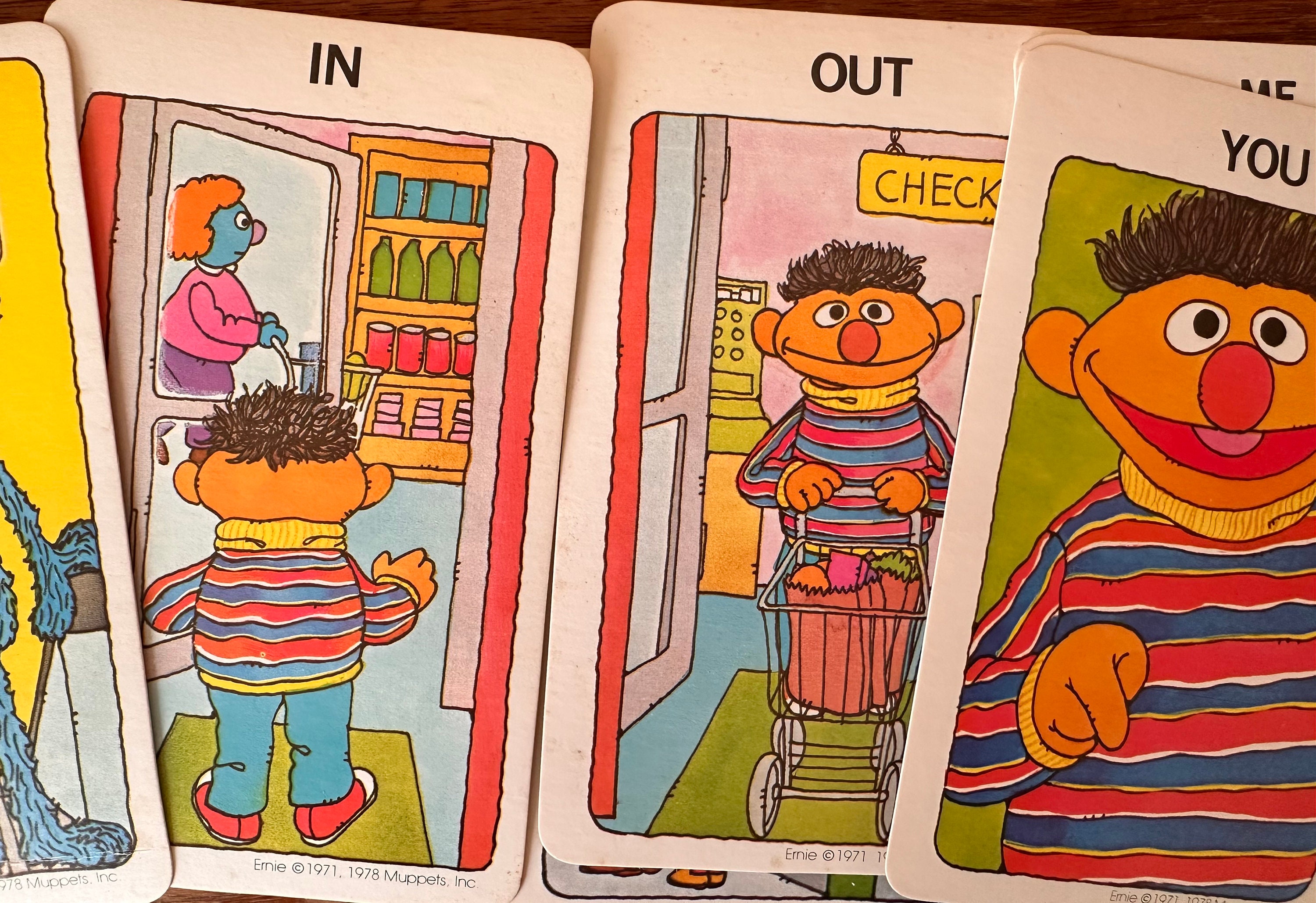 Vintage Sesame Street Word Cards - Etsy