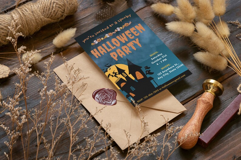 Creepy and Customizable Halloween Invitation Templates: Perfect for ...