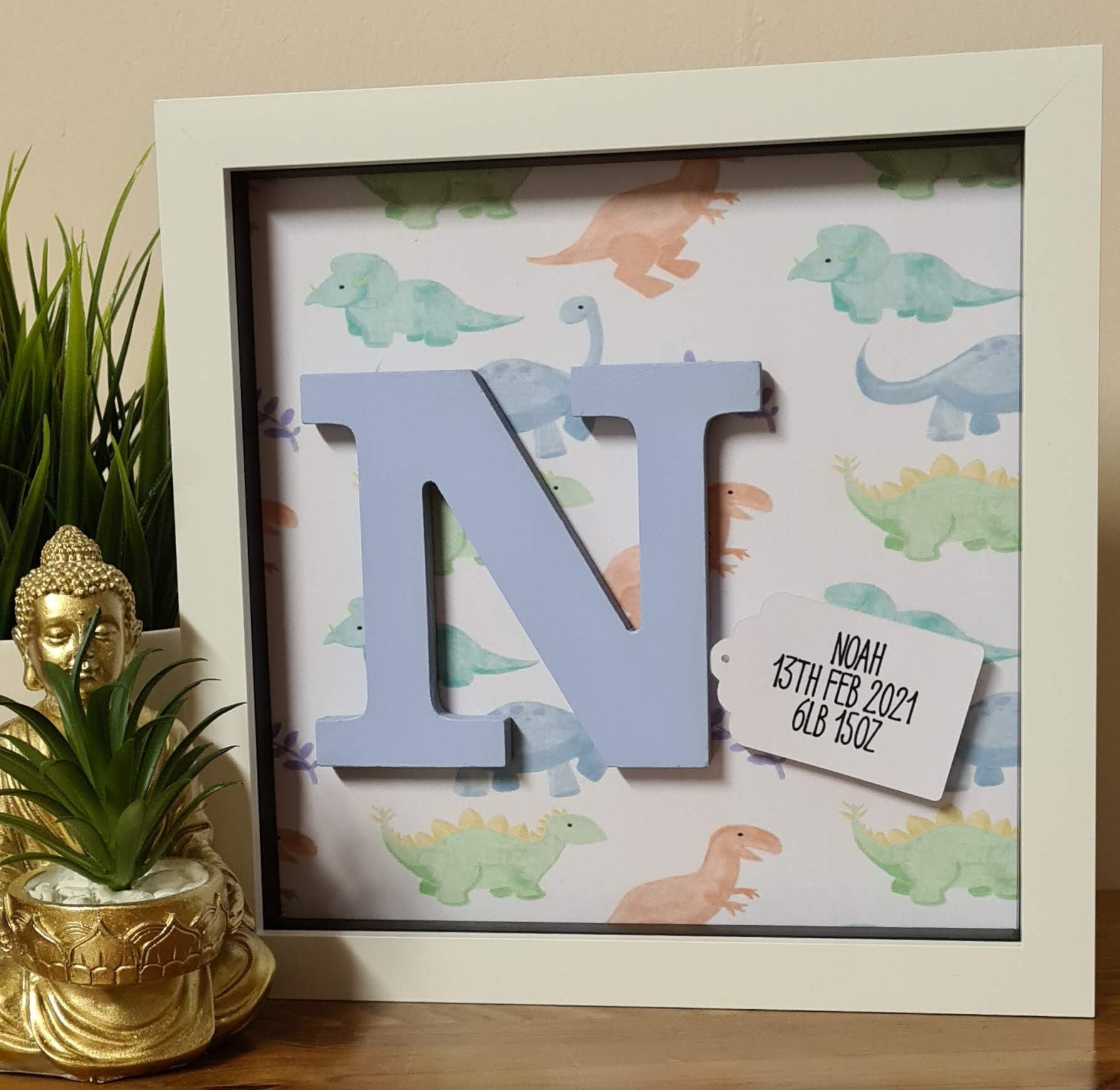 Decorated Large Letter Baby Announcement Frame - Etsy