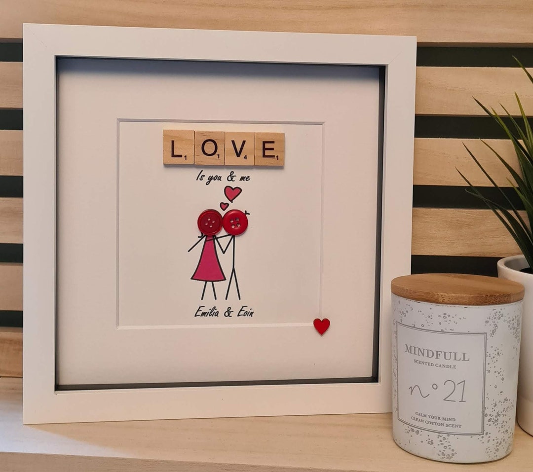 Mr &mrs Love Is Kleiner Rahmen - Etsy Österreich