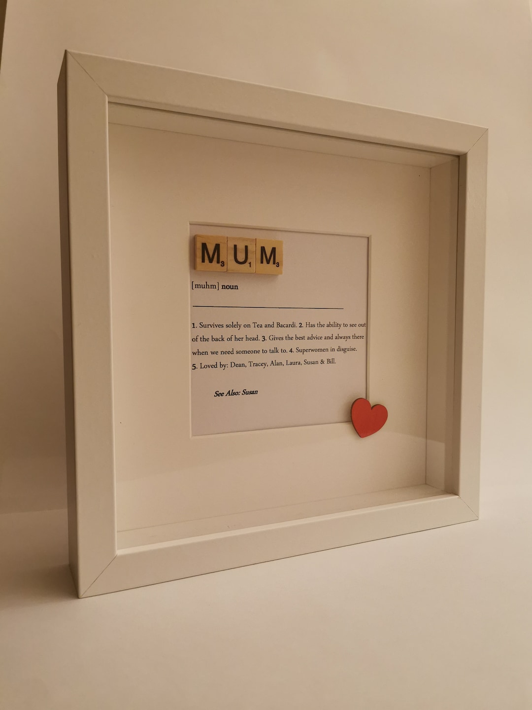 Mum Dictionary Style - Small Frame - Etsy