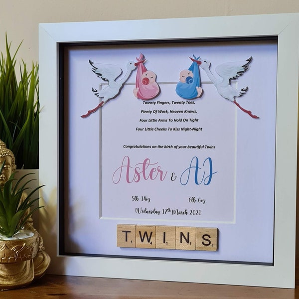 Decorated Large Letter Baby Announcement Frame - Etsy