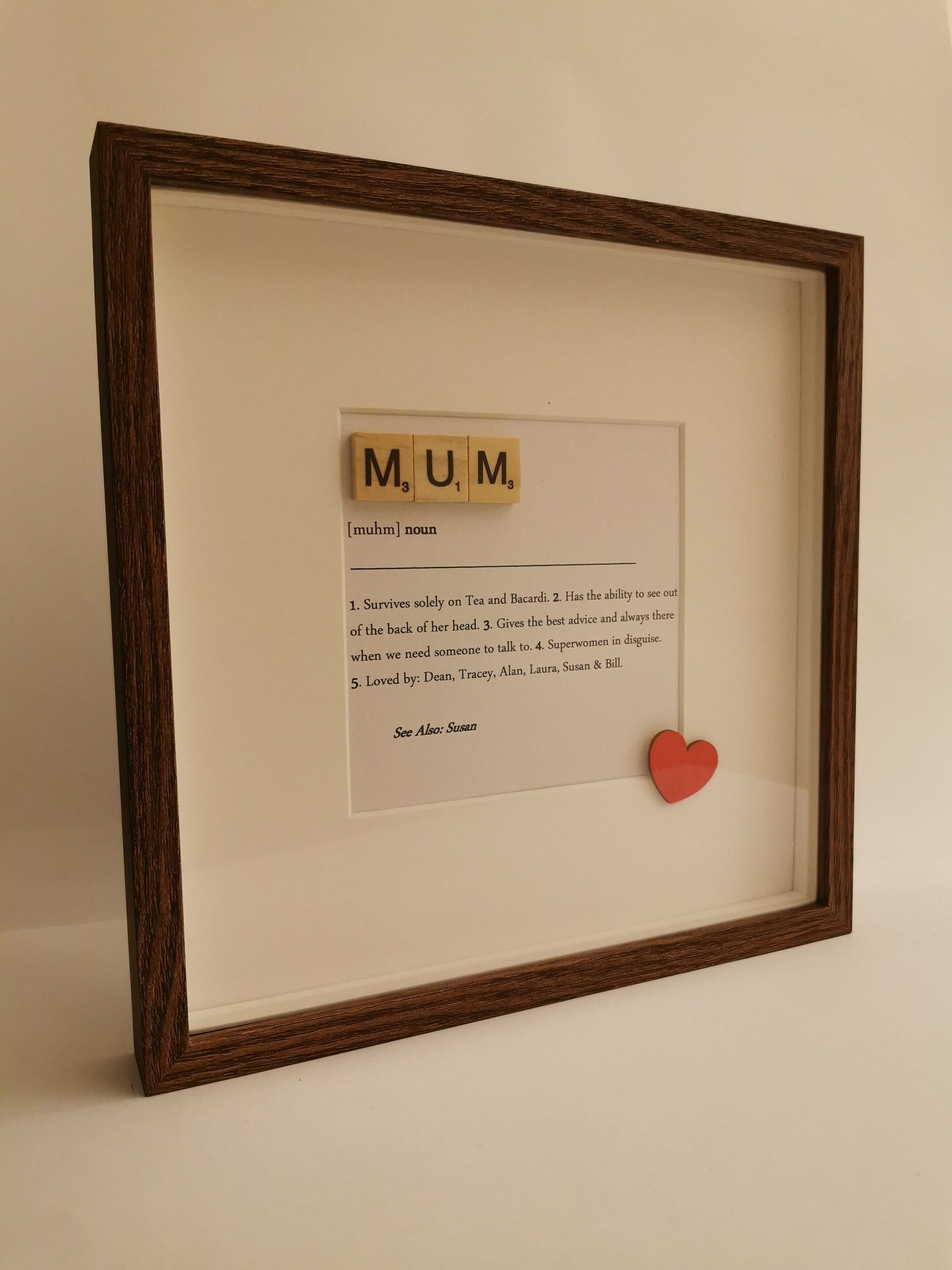 Mum Dictionary Style Small Frame | Etsy