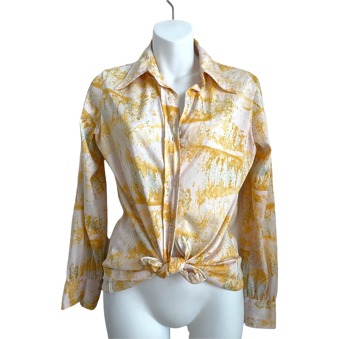 Vintage Vera Neumann Medium Button up Shirt-retro Medium Multicolor ...