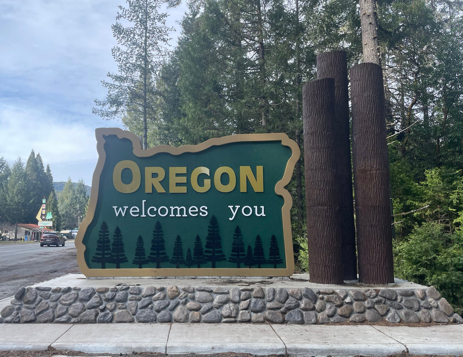Oregon Welcome Sign Sticker - Etsy