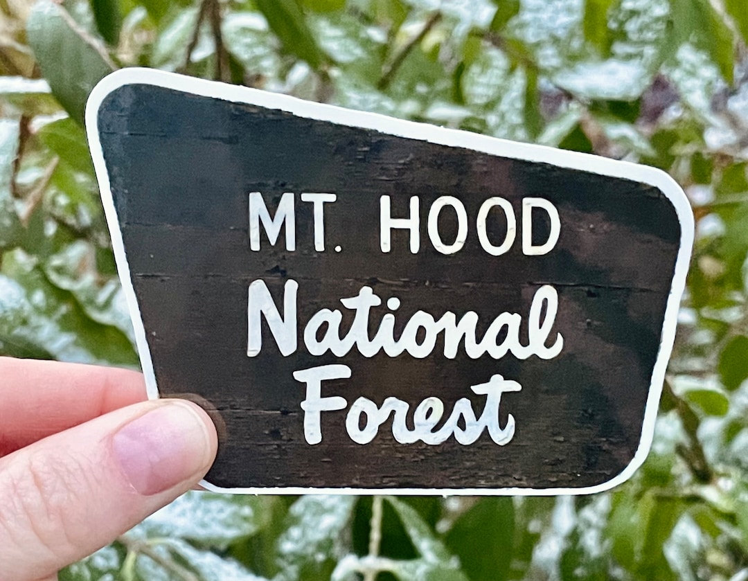 Mt. Hood National Forest Oregon Sign Sticker - Etsy