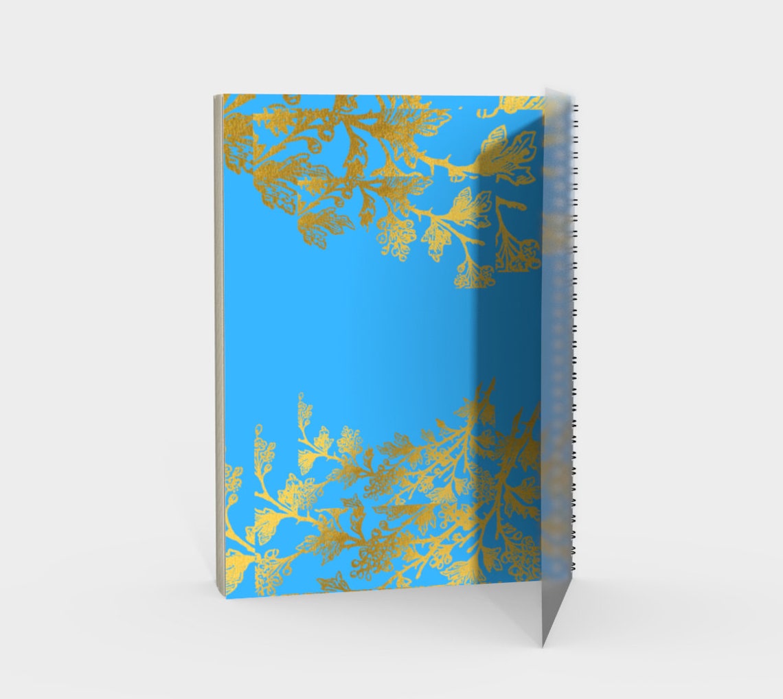 Large Blue Spiral Notebook - Etsy