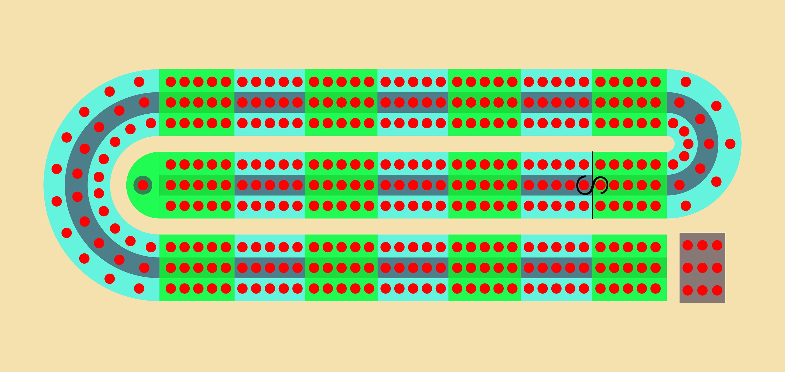 Cribbage Board Template Digital File Only Etsy