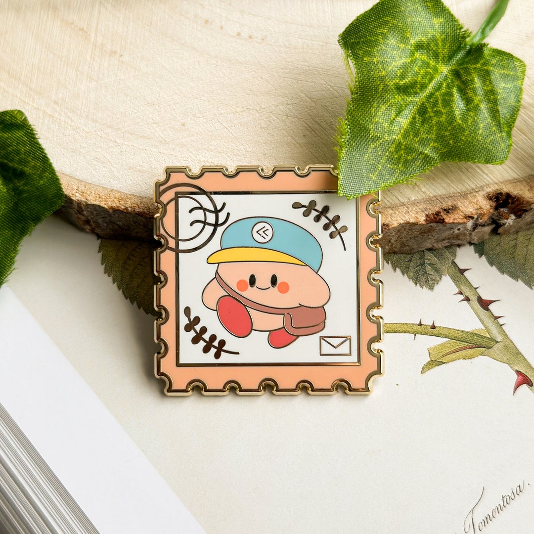 Kirby Stamp Enamel Pin - Etsy