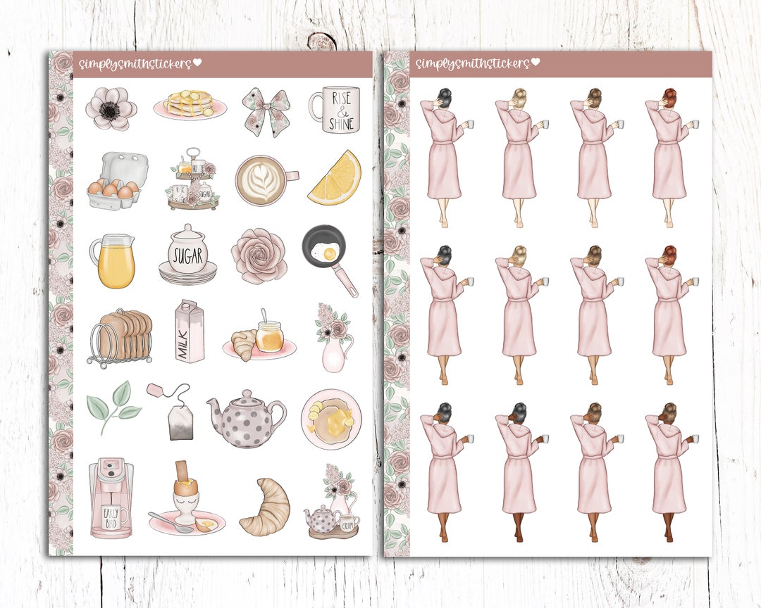 RISE & SHINE Stickers | Planner Stickers | Decorative Stickers ...