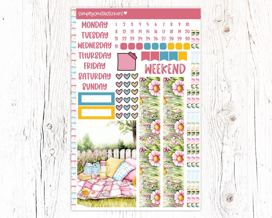 A5 Compact Vertical Mini Kit | PATCH WORK | Planner Sticker Kit - Etsy