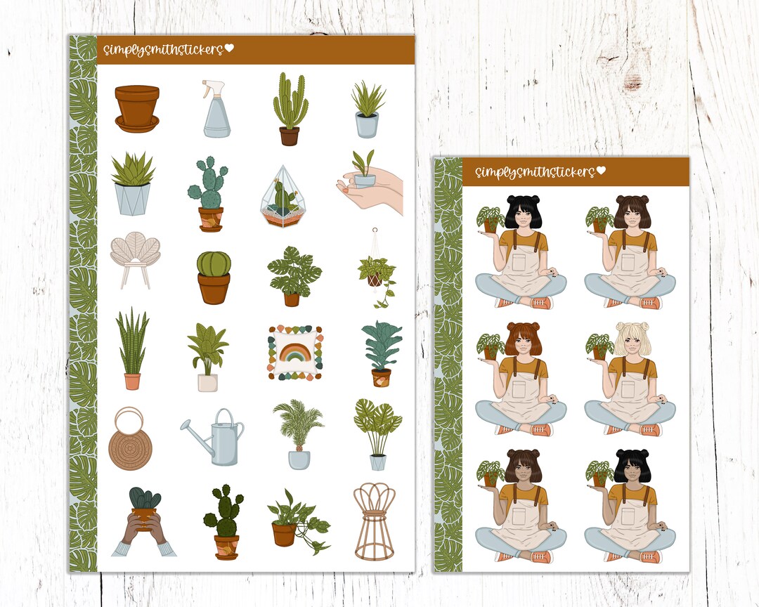 PLANT LIFE DECO Stickers | Planner Stickers | Decorative Stickers ...