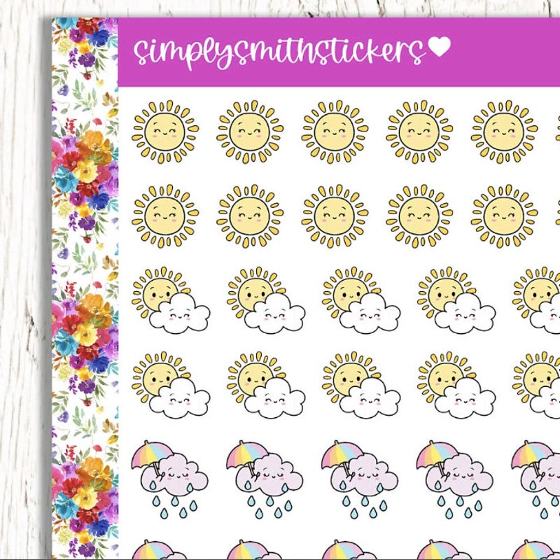 Kawaii Planner Stickers - Etsy