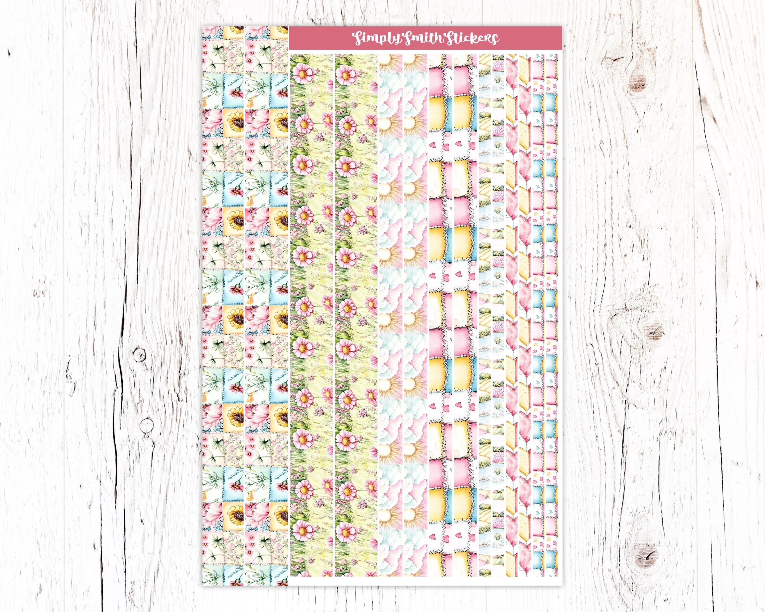 PATCH WORK | Vertical Weekly Planner Sticker Kit | Planner Stickers - Etsy