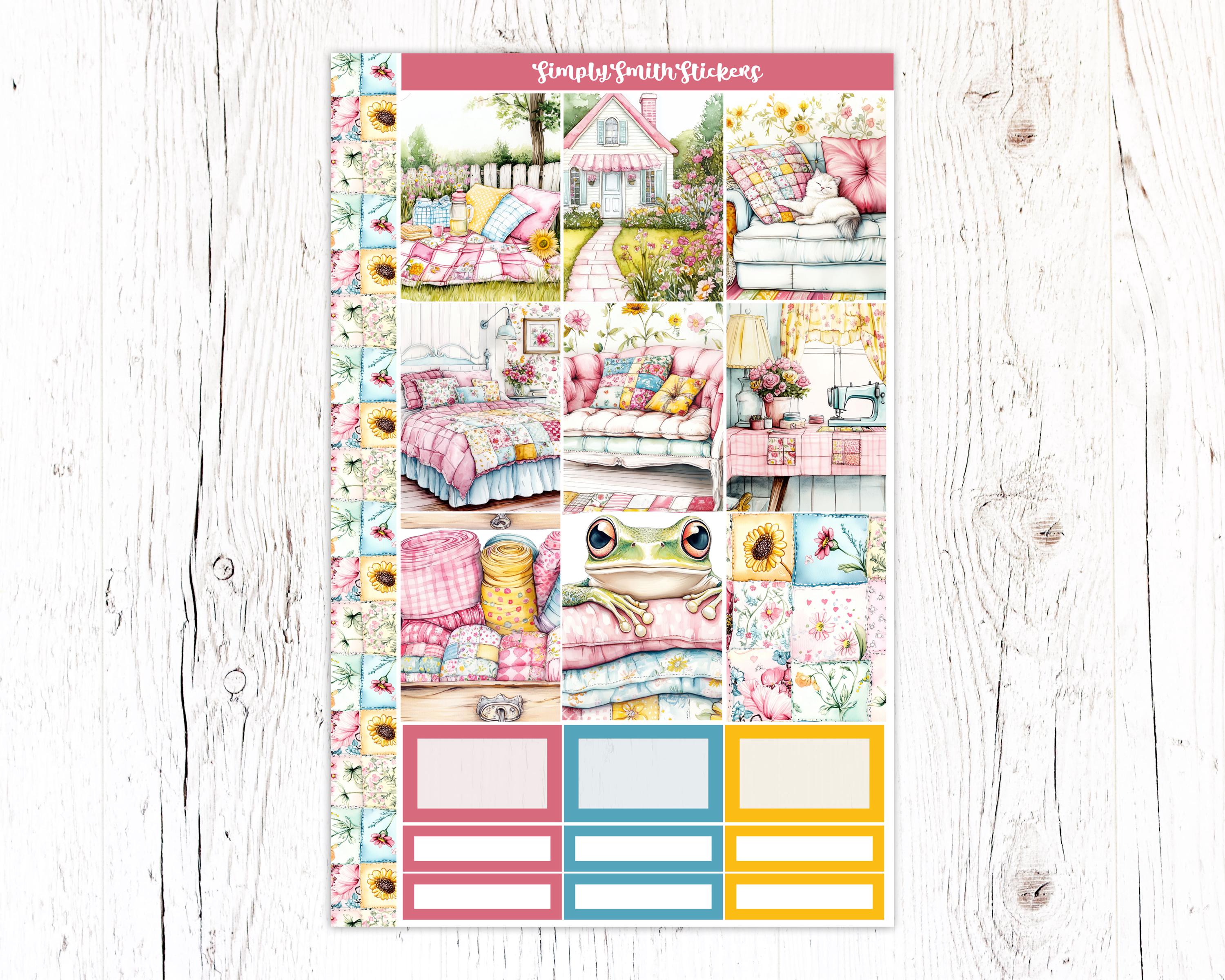PATCH WORK | Vertical Weekly Planner Sticker Kit | Planner Stickers - Etsy