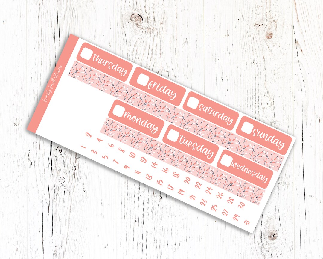 LIGHT HEARTED Date Headers | Planner Stickers | Functional Planning ...