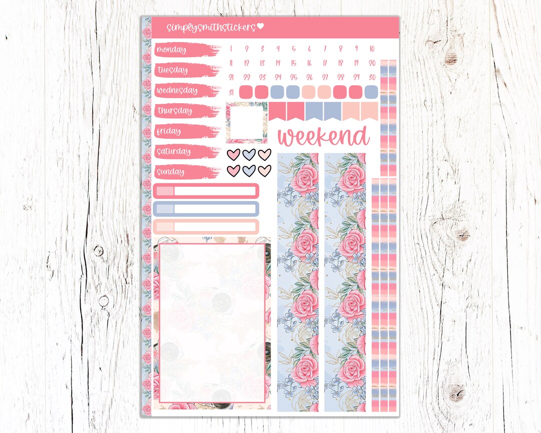 A5 Compact Vertical Mini Kit | VACAY TIME | Planner Sticker Kit | A5 ...