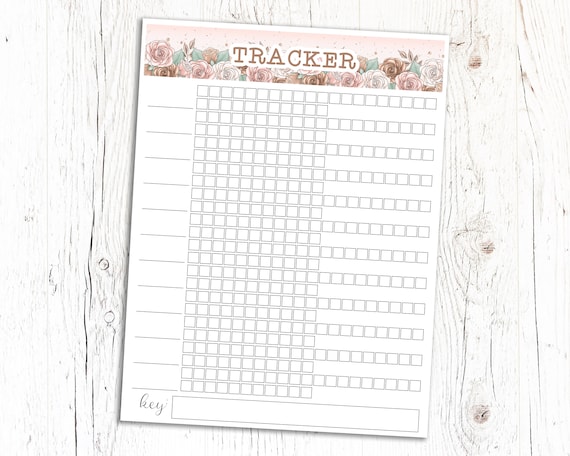 BLANK TRACKER Full Page Cover Planner Stickers Habit - Etsy
