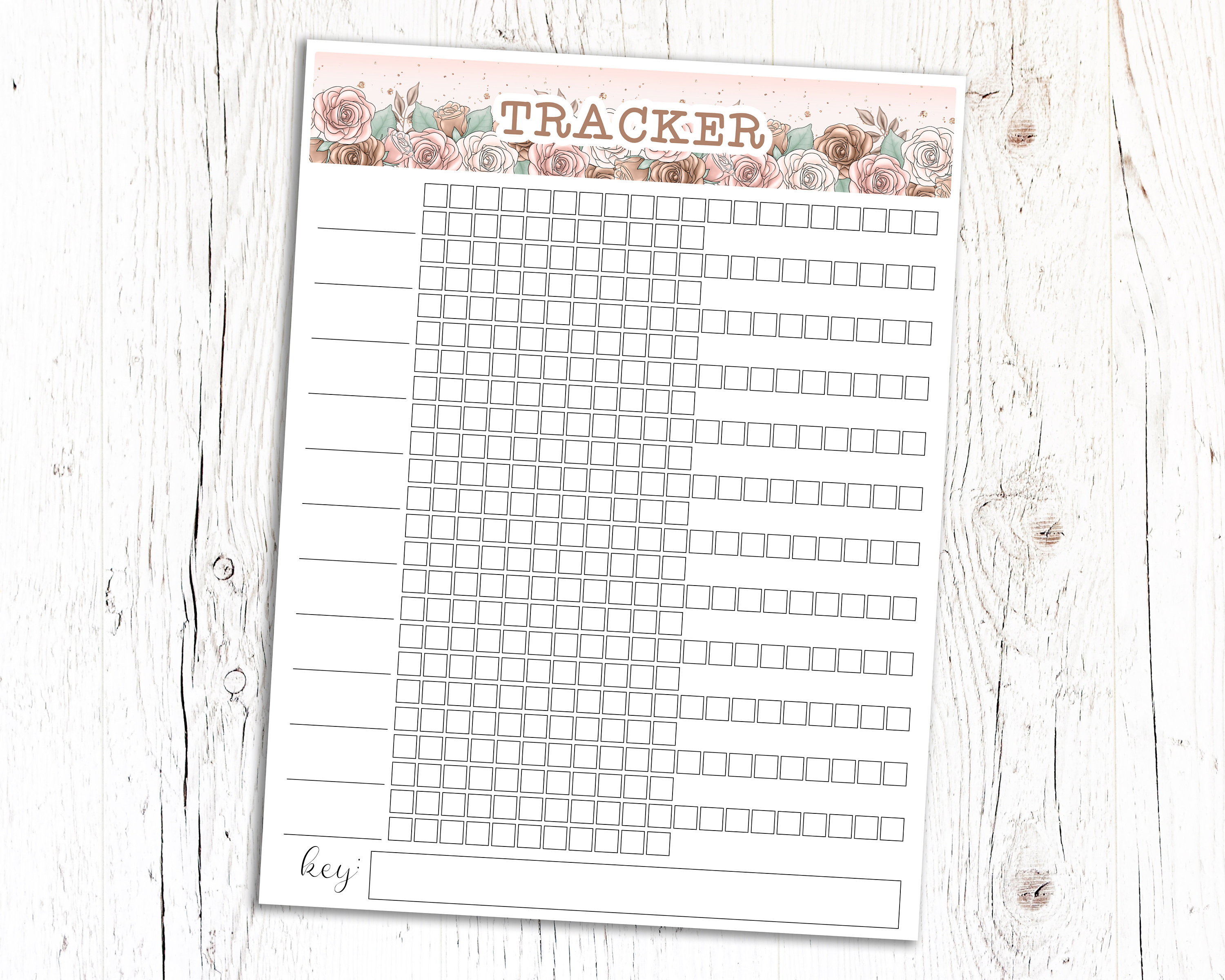 BLANK TRACKER Full Page Cover Planner Stickers Habit - Etsy