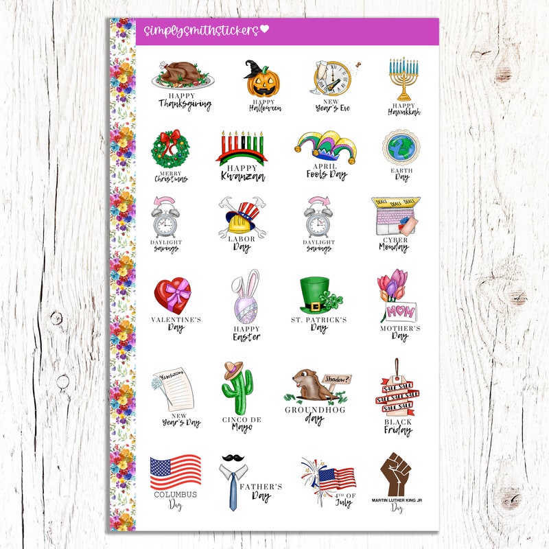 Holiday Day off Stickers - Etsy