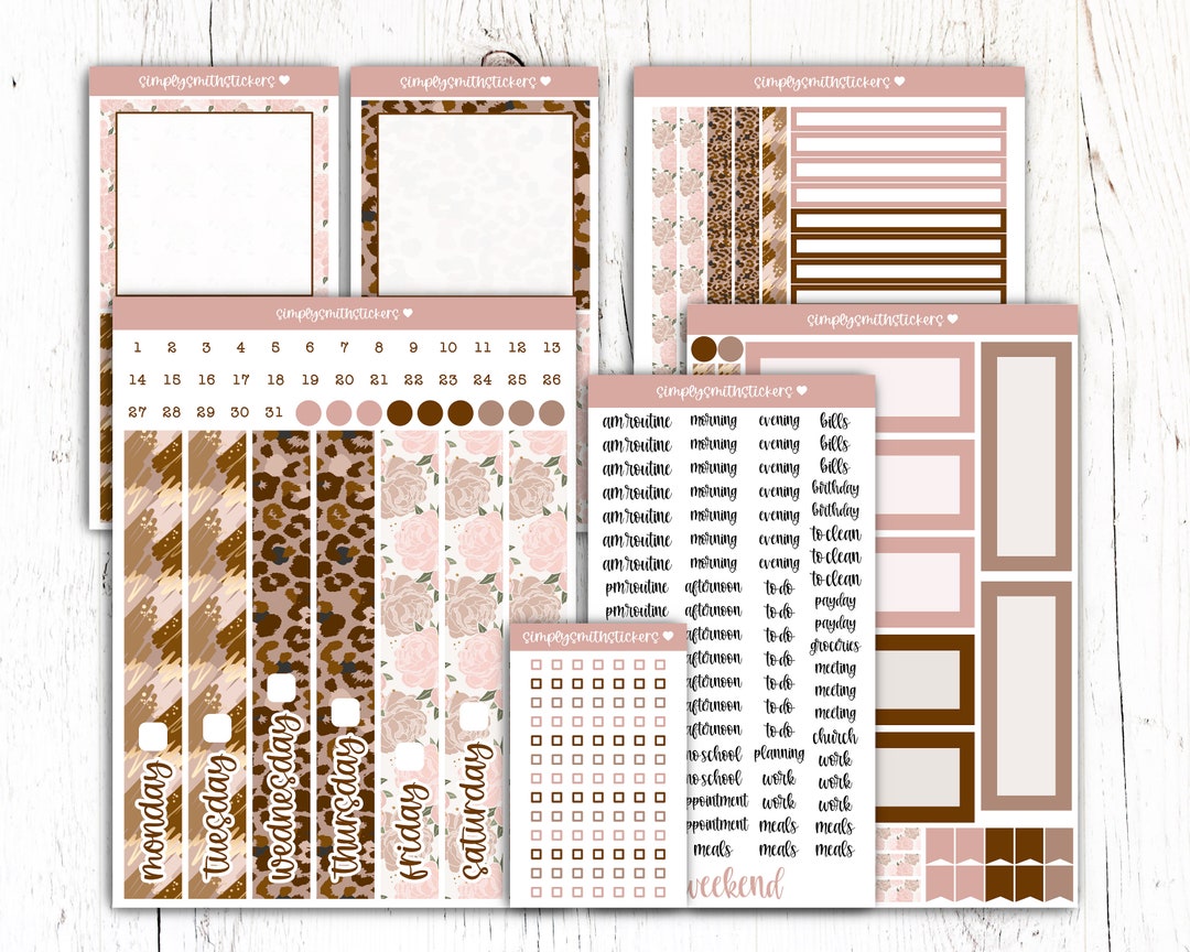 BOSS LADY Daily DUO Kit | 7x9 Planner Stickers | Daily Planning ...