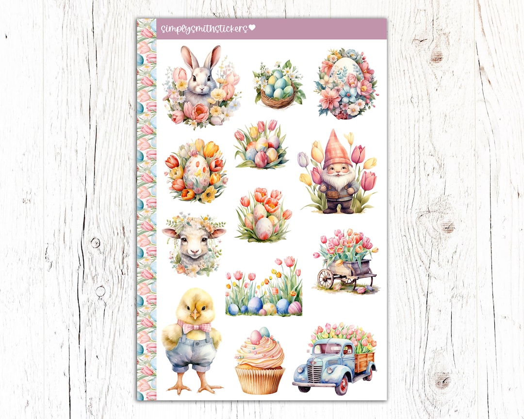 EGG HUNT Stickers | Planner Stickers | Decorative Stickers | *not Clear ...