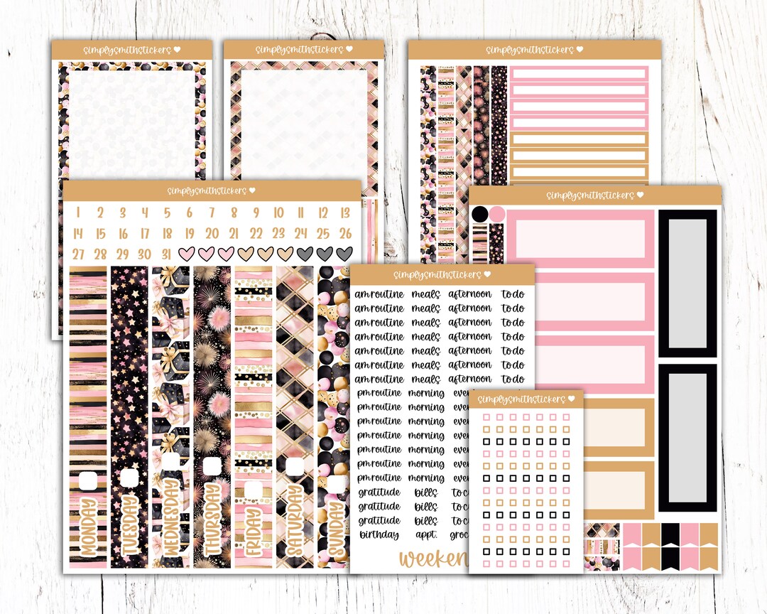 FRESH START Daily Duo Kit | 7x9 Planner Stickers | Daily Planning ...