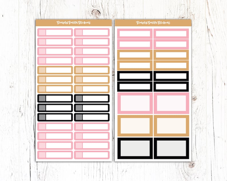 FRESH START | Vertical Weekly Planner Sticker Kit | Planner Stickers - Etsy