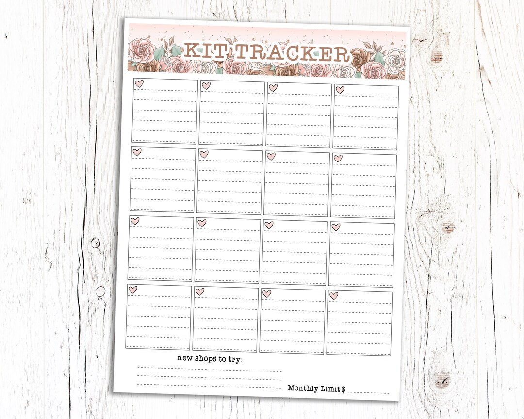 STICKER KIT TRACKER | Full Page Cover | Planner Stickers | Functional ...