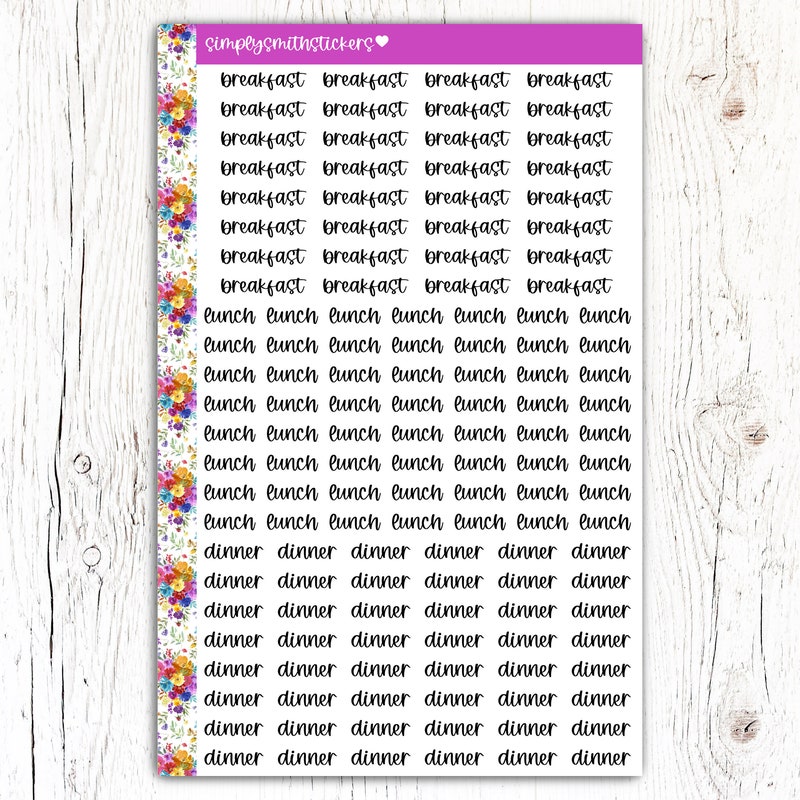 Breakfast Tags - Etsy