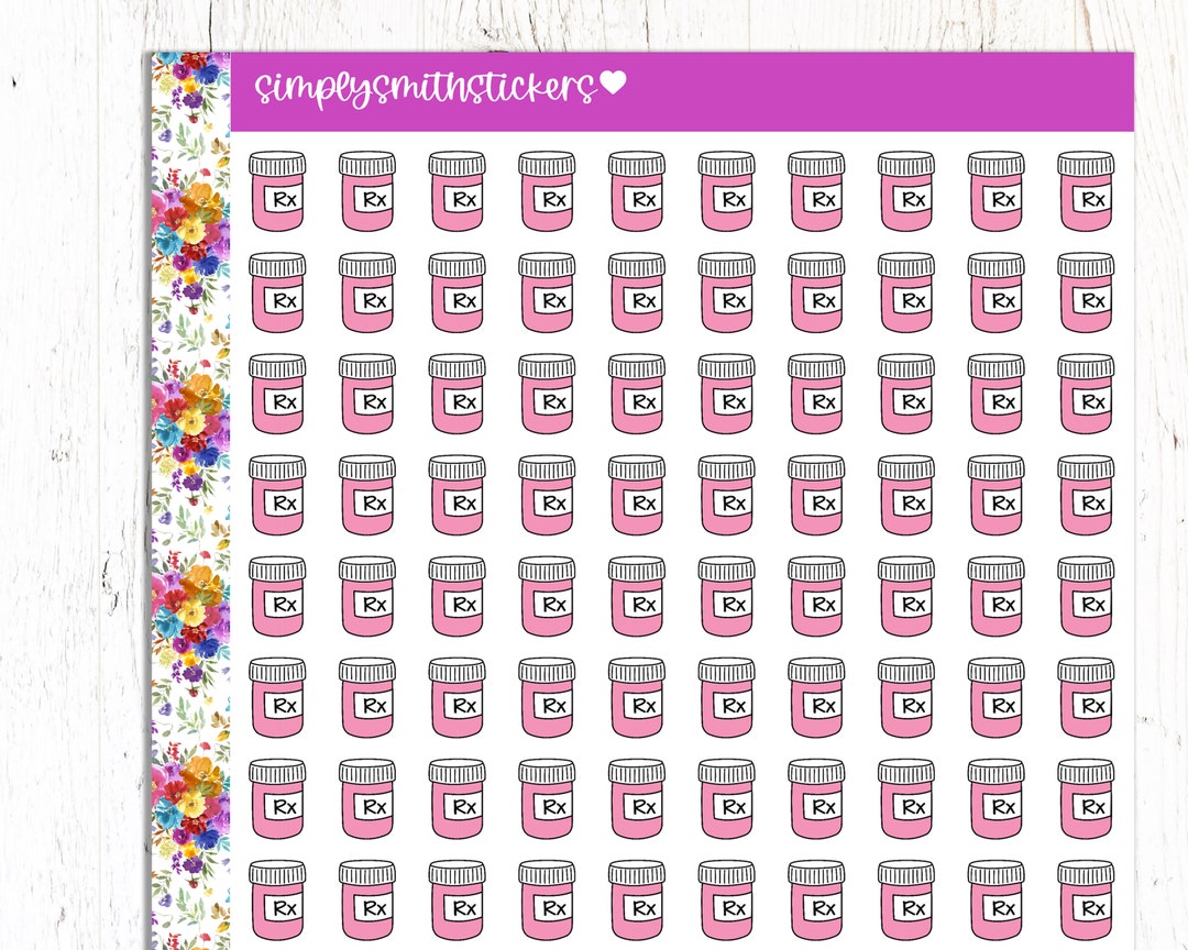RX Doodle Stickers | Planner Stickers - Etsy