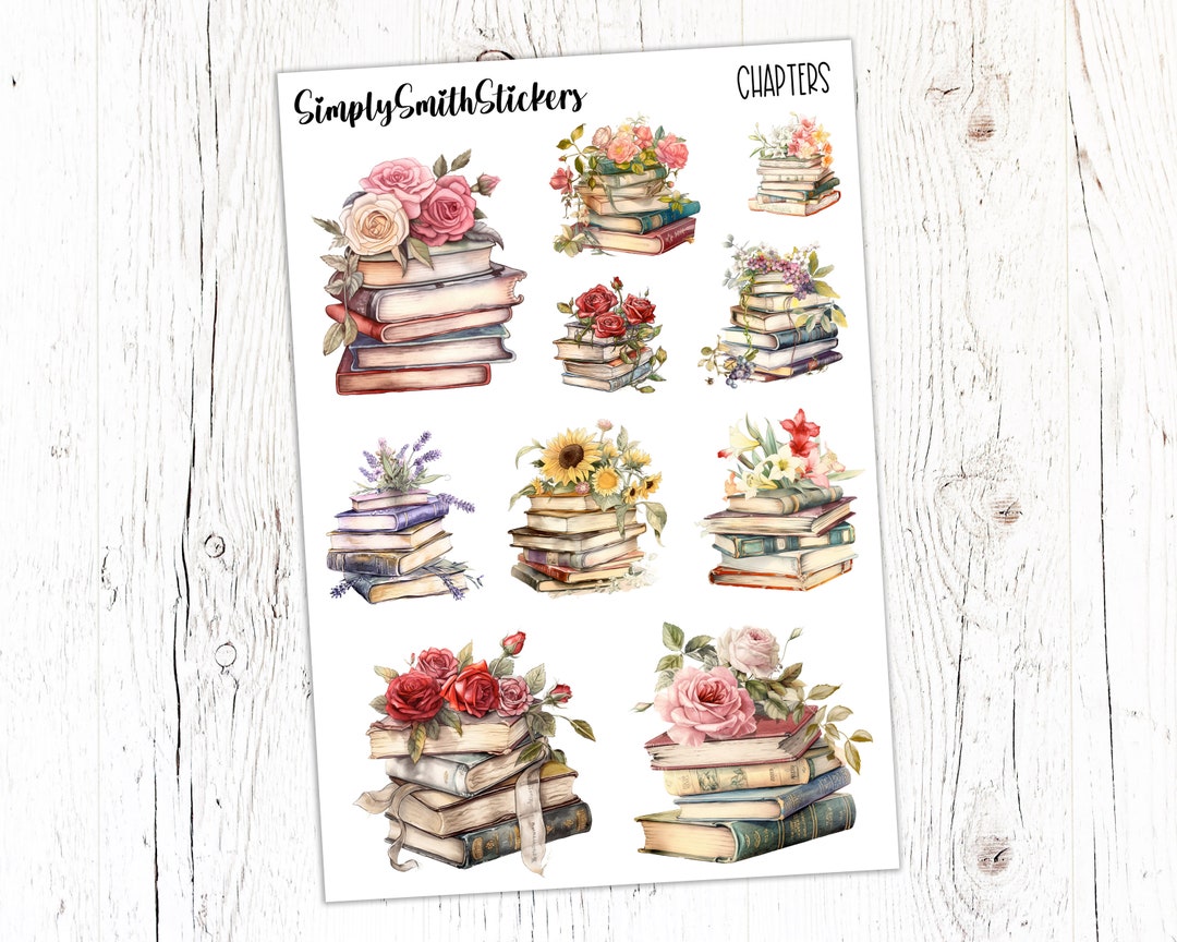 CHAPTERS Clear Frosted Matte Stickers Deco Stickers Planner Stickers - Etsy