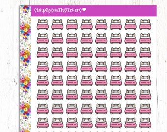 Bed Hand Drawn Planner Doodle Stickers - Etsy