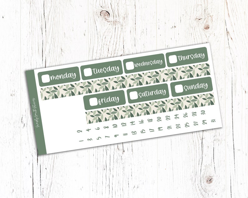 LEMON SQUEEZY Date Headers Planner Stickers Add On - Etsy