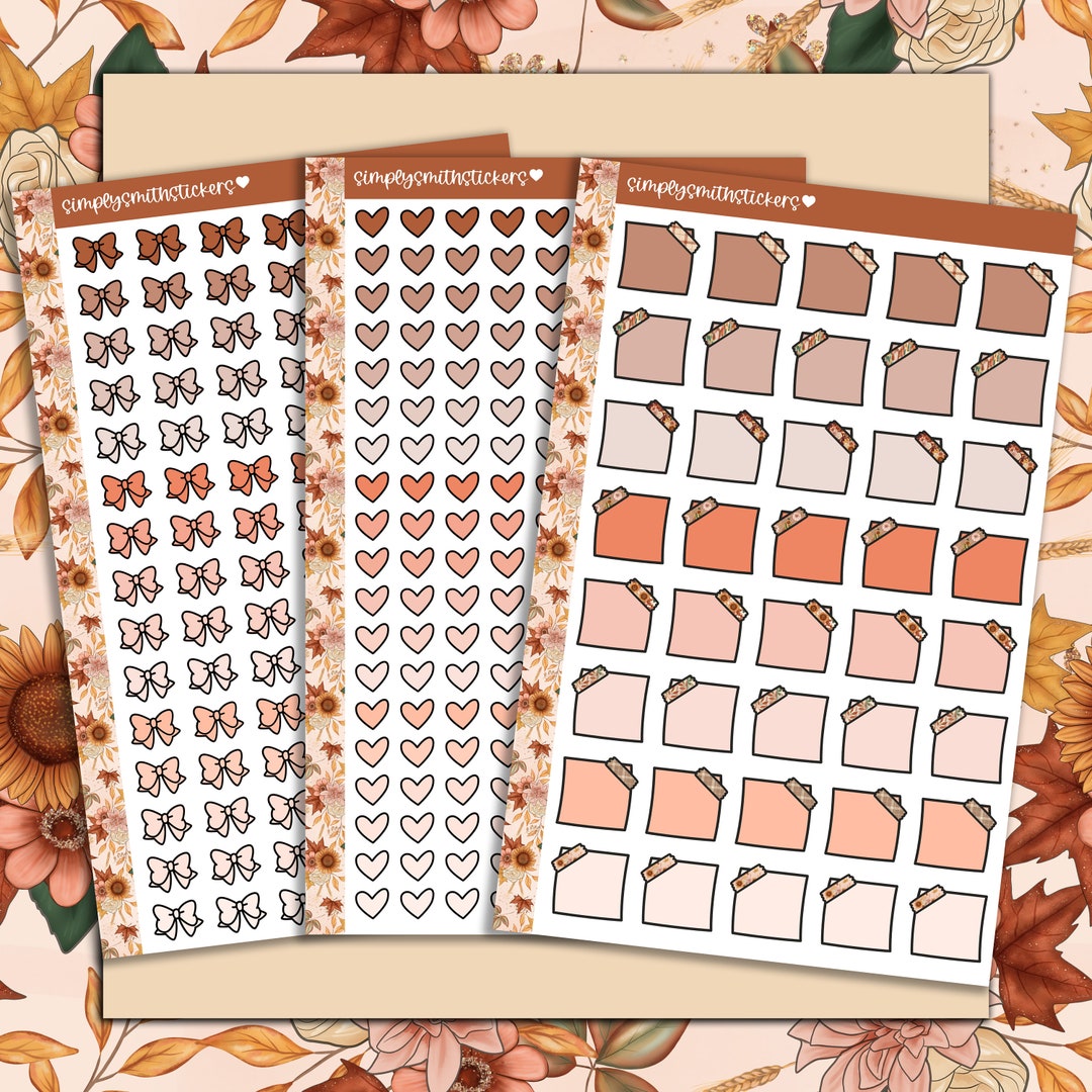FALL Bundle | Planner Stickers | Functional Stickers | Reminder ...