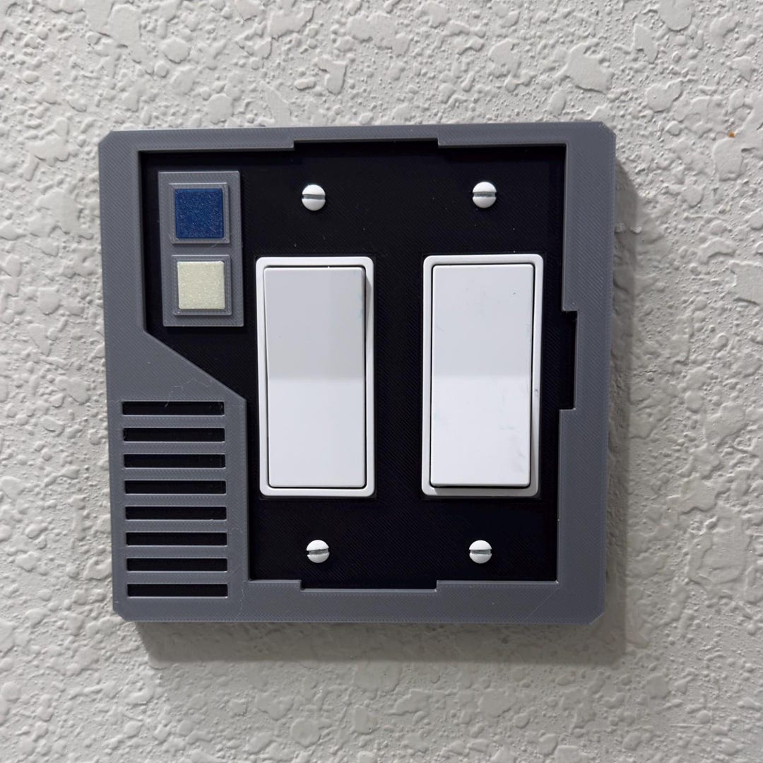 SW Skeleton C. - Inspired Wall Panel #1 Panel Dual Gang Switch Cover - Etsy