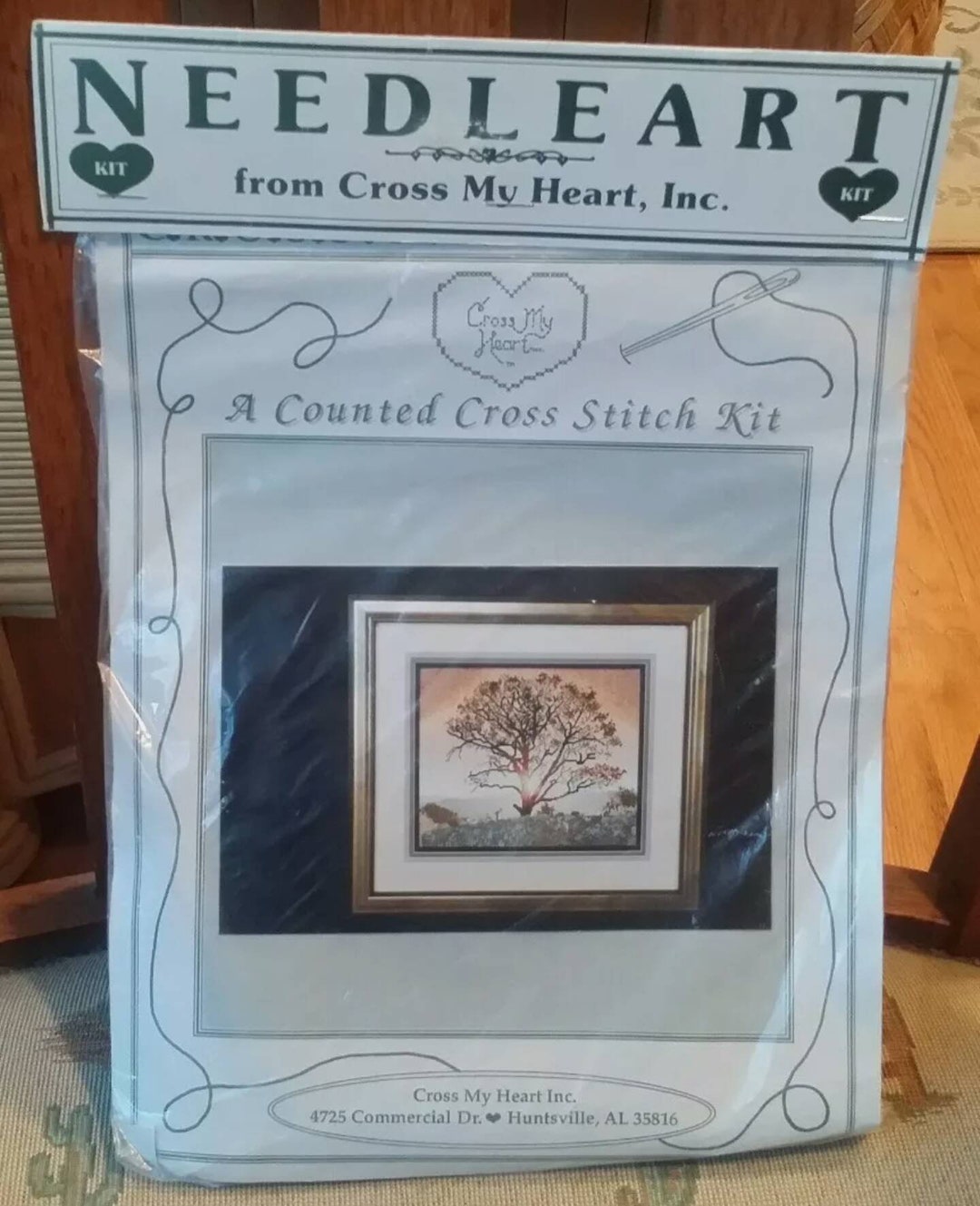 Sunset Tree Landscape Silhouette Cross My Heart Needleart - Etsy