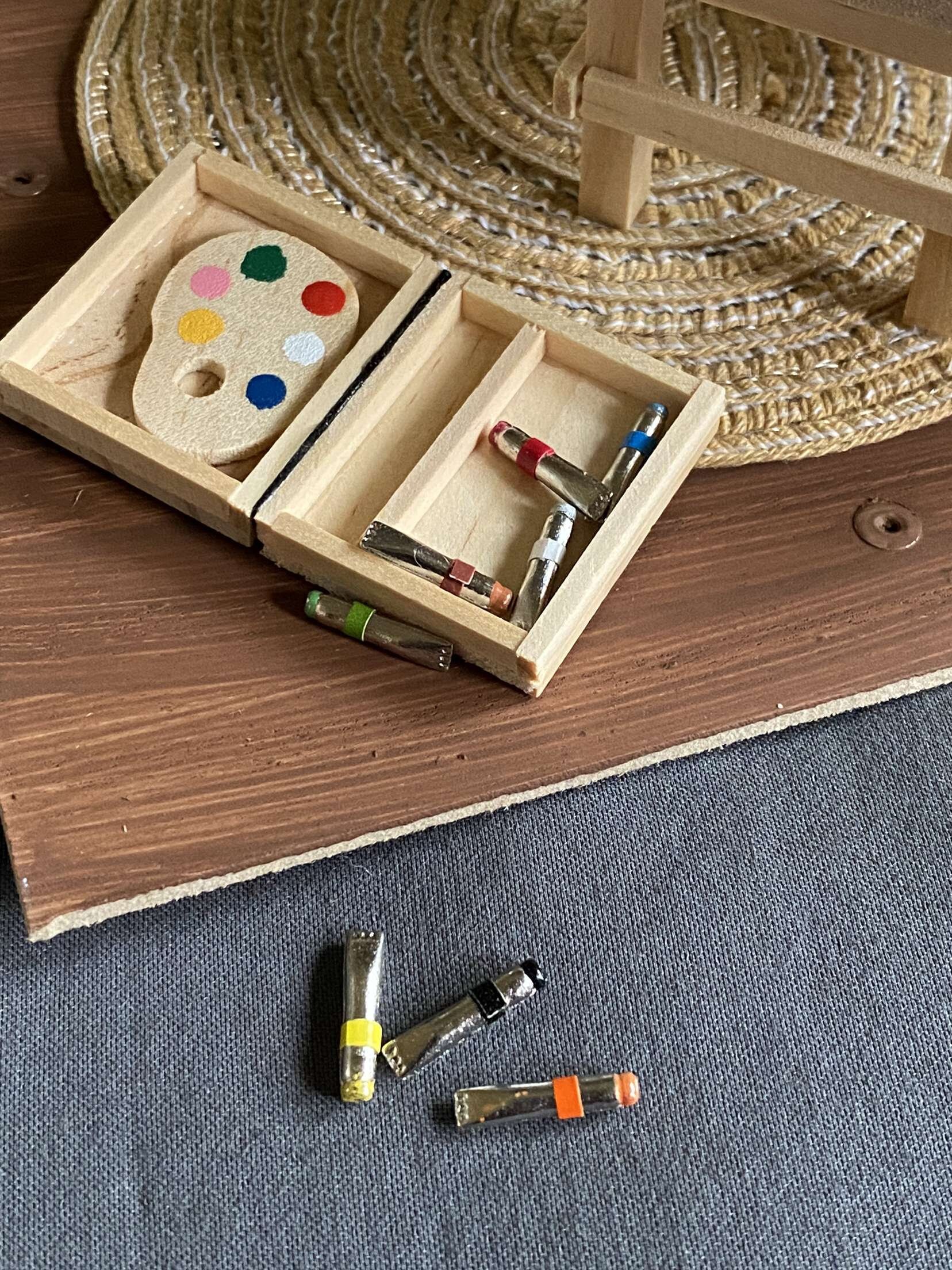 Miniature Art Studio- Mini Room Scene- Art Decor 1:12 Scale - Etsy