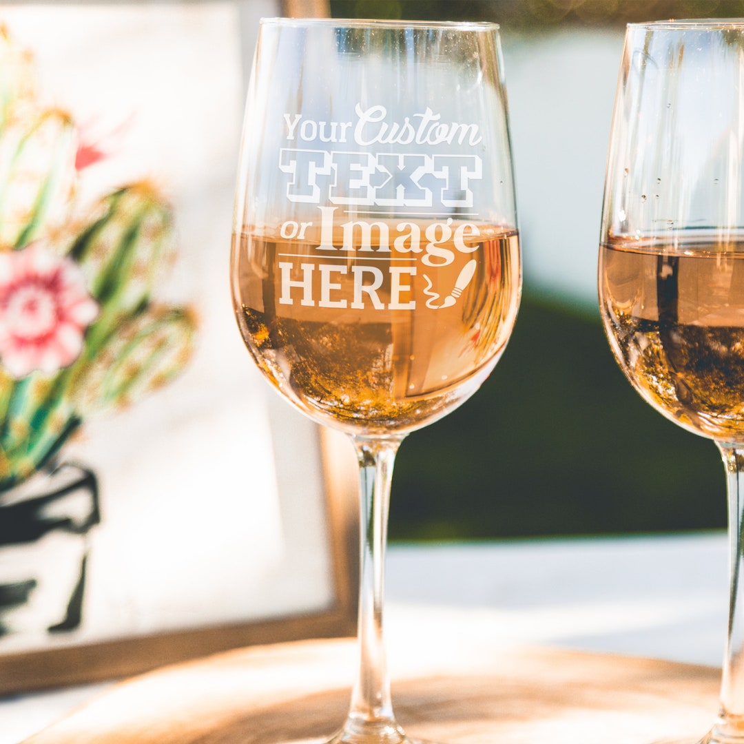 Custom Wine Glasses - Personalized White Wine Glasses Are Etched With ...