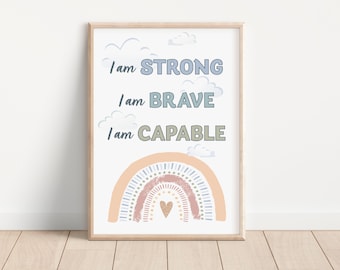 Calming Corner Poster Classroom Calm Down Decor Social Emotional Wall ...