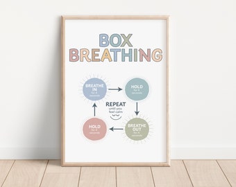 Calming Corner Poster Feelings Chart for Kids Classroom Calm Down Decor ...