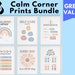 12 Calm Down Corner Posters Calm Down Kit Calming Decor Print Counselor ...