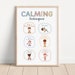 Calming Corner Poster Classroom Calm Down Decor Social Emotional Wall ...