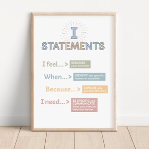 Calming Corner Poster Classroom Calm Down Decor Social Emotional Wall ...