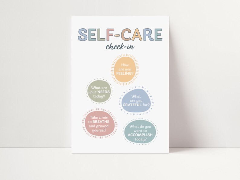 Calming Corner Poster Feelings Chart for Kids Classroom Calm Down Decor ...